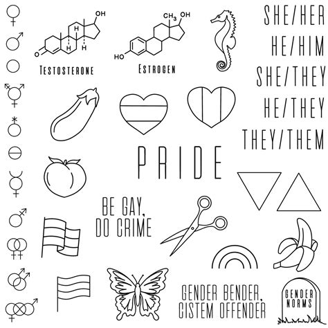 Bisexual Temporary Tattoos