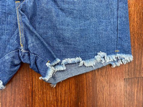 Vintage 70s Sears Cut Off Denim Jean Shorts Cobblestore Vintage