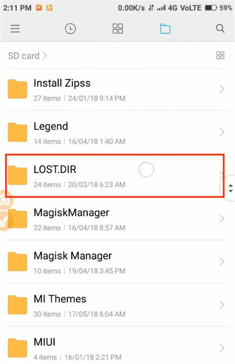 2025 what does lost dir mean on android how to recover
