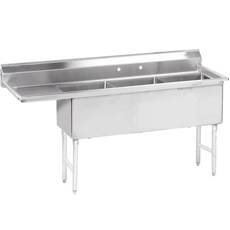 Advance Tabco Fs 3 1824 18 Spec Line Fabricated Three Compartment Pot