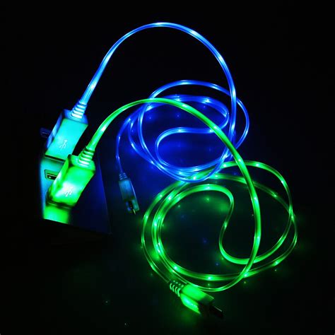 Usb Cable Micro Usb Cable High Glow Led Glow Charging Data Sync Mobile Phone Cables For Android