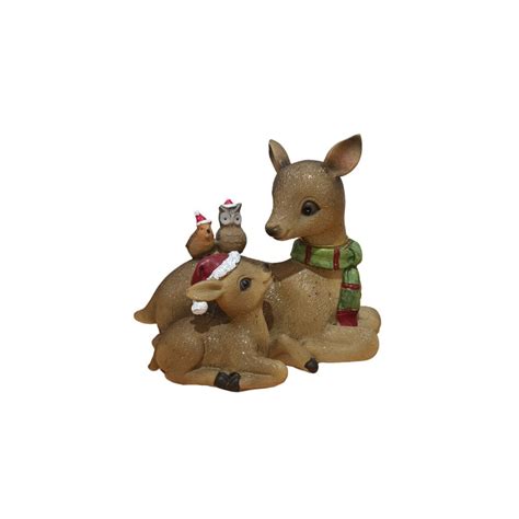 Sitting Deer With Fawn Lumpys Nursery And Landscape Yard