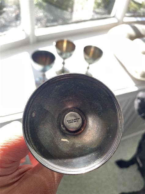 Got This Set Of Four Goblets Thrifting Thoughts On Value Is It Silver