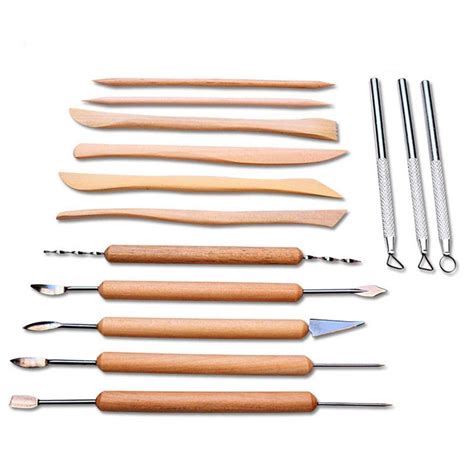 14pcs Keramische Polymeer Klei Gereedschap Houten Vicedeal
