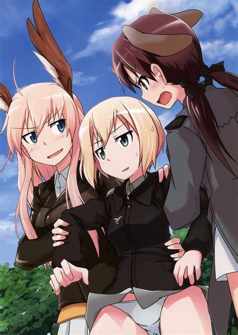 Trude And Hanna Fighting For Waifu Erica Rstrikewitches