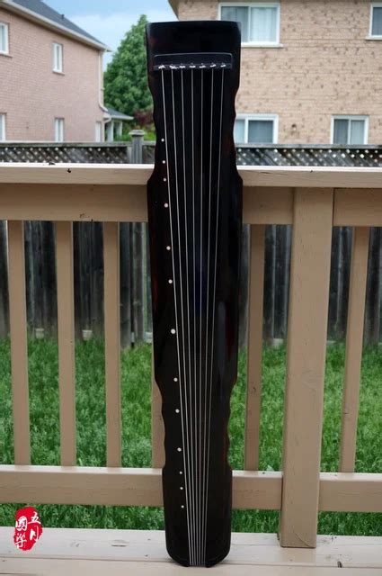 Standard Chinese Aged Fir Guqin 7 Stringed Zither Instrument 標準古琴（老