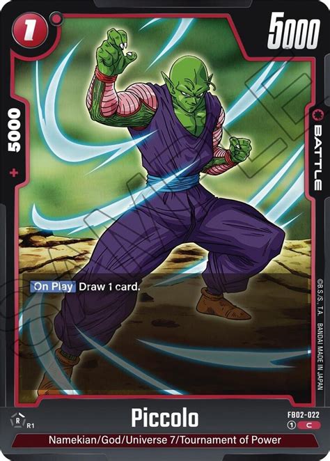 Piccolo Fb02 022 Blazing Aura Dragon Ball Super Fusion World