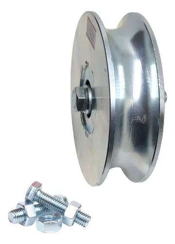 Roldana Com Rolamento Portão Correr Canal U C 3 Polegadas