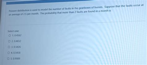 Solved Poisson Distribution Is Used To Model The Number Of Chegg