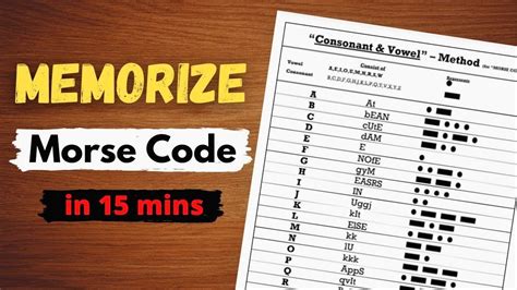 How I learn MORSE CODE in 15 min | My own method- in hindi - YouTube