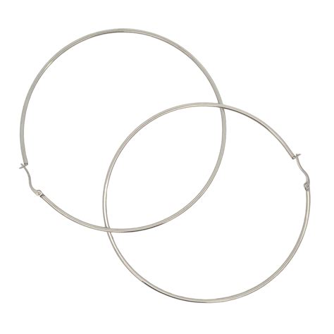 Cordelia Stainless Steel Hoop Earrings Silverworks