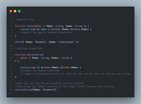 what is typescript object type desmond nzubechukwu posted on the