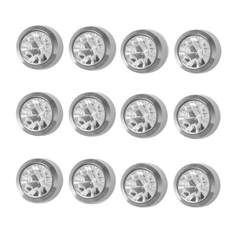 2mm April Crystal Bezel Allergy Free Stainless Steel Piercing Ear St