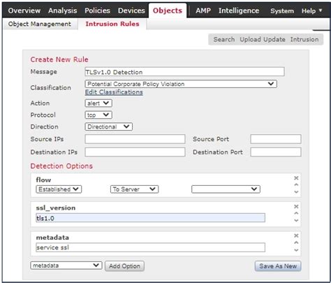 secure firewall ftd snort 2 local rule 特定のsslバージョン通信の検知設定例
