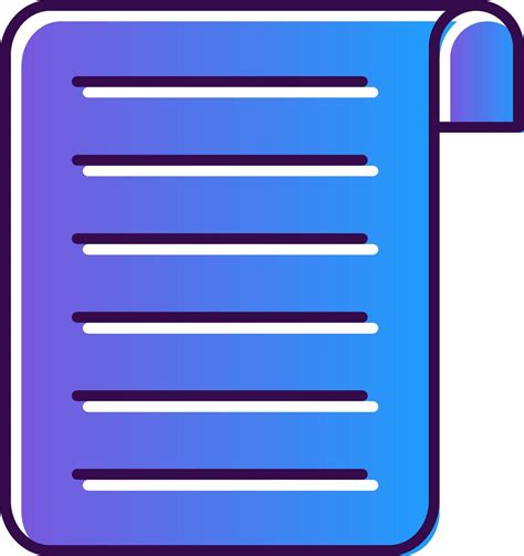 Document Gradient Filled Icon 42753641 Vector Art At Vecteezy