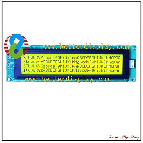 Better LCM Stn Yellow Green Negative LCD China Lcm And Lcd Panel Price