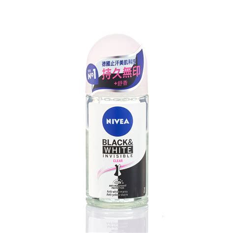 Nivea Invisible Black And White Clear Deodorant Roll On 50ml Mannings