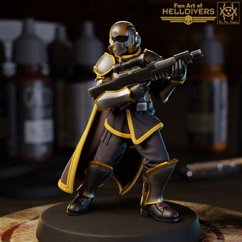 Free Stl File Helldivers Fanart Model To Download And 3d Print Cults