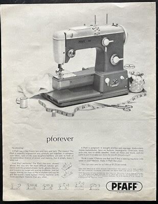 Vintage 1964 Pfaff Sewing Machine Print Ad Original Look Magazine Ad Ephemera Ebay