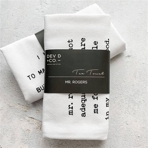Deja Poo Tea Towel Two Words One Finger