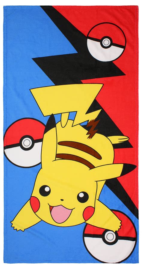 Northwest Pokemon Bouncing Pika Beach Towel 30 X 60 Fanletic