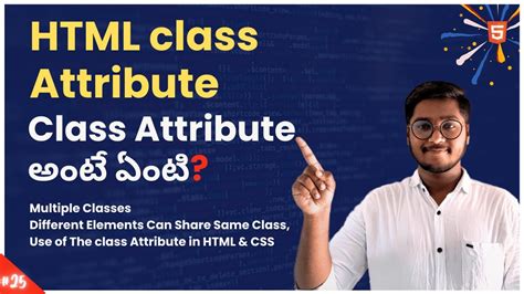 Html Class Attribute In Telugu Html Tutorial How To Use Class Attribute In Html Html