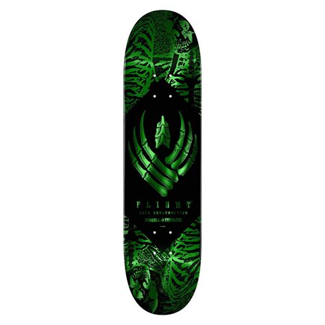 Powell Peralta Skeleton Flight Deck Green Foil 85 Skateboards Nz