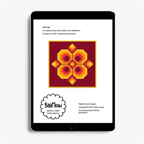 Downloadable 70s Pattern Maydel