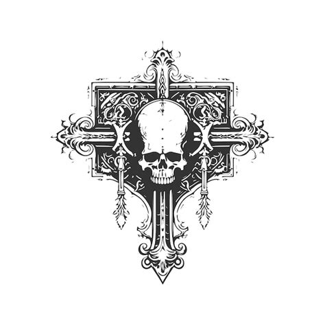Verdade templário logotipo vintage conceito de arte de linha cor preto