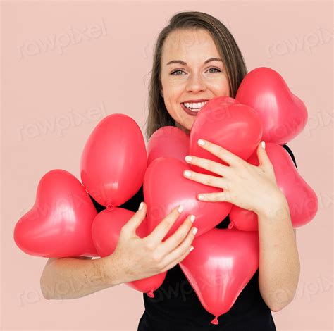 Studio Shoot Portrait Woman Valentine Premium Psd Rawpixel