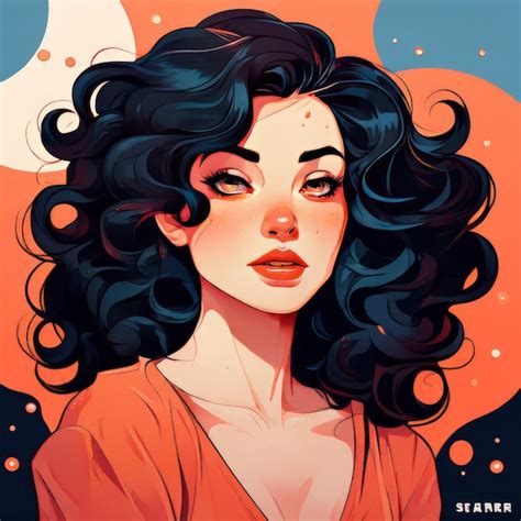 Premium Vector Vector Illustration Of Young Beautiful Woman In Red