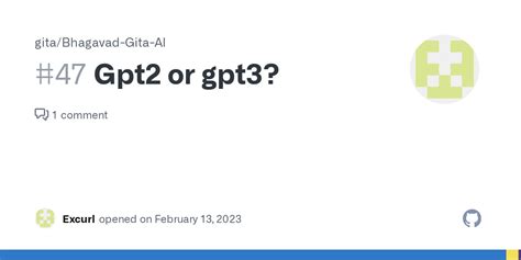 Gpt2 Or Gpt3 · Issue 47 · Gitabhagavad Gita Ai · Github