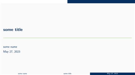 Header Footer Date Beamer Metropolis Using Rmarkdown TeX LaTeX