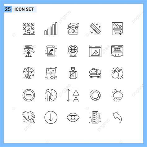 Editable Vector Line Pack Of 25 Simple Lines Of Page Beach Paper