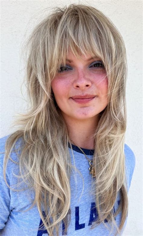 50 Beautiful Long Shag Haircuts For Effortless Style Blonde Layered