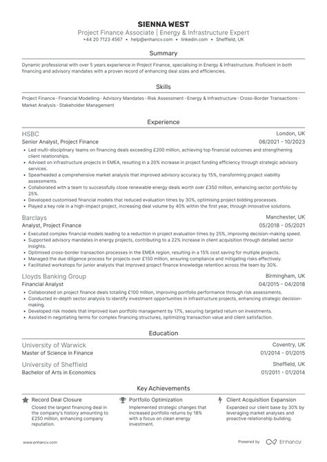 Banking Cv Examples And Guide For 2025