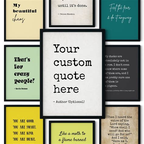 Custom Quote Print Custom Text Print Personalized Office Wall Art
