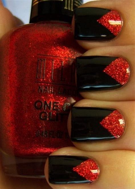 45 Stylish Red And Black Nail Designs 2022