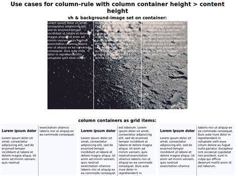 Css Multicol Column Rules Should Only Be Drawn To The Height Of The Column Contents · Issue