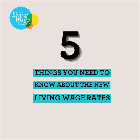 5 Things You Need To Know About The New Living Wage Rates Living Wage