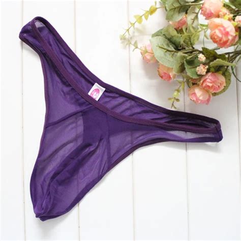 Сексуальное женское белье для мужчин соблазнительные полупрозрачные стринги с Т образной