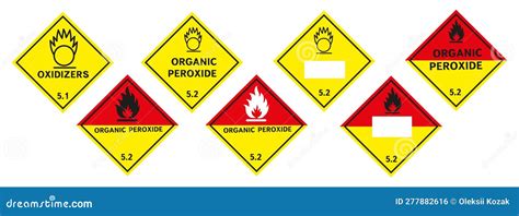 Warning Oxidizer Symbol Sign Vector Illustration Isolate On White Background Label Eps10