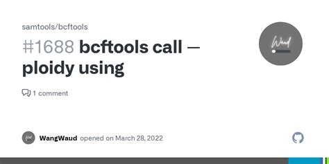 Bcftools Call Ploidy Using · Issue 1688 · Samtoolsbcftools · Github