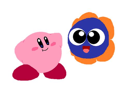 Lineless Kirby And Gooey By Rotommowtom On Deviantart