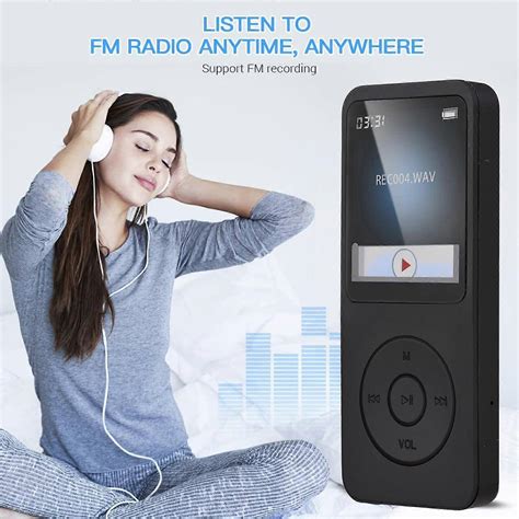 Portable MP4 Player with 16GB Memory Card MP3 Music Player 1.77 Inch ...