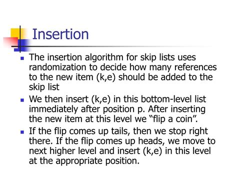 ppt the dictionary adt skip list implementation powerpoint