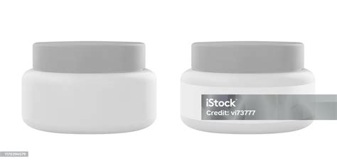 캡과 Lable 흰색 플라스틱 항아리 현실적인 벡터 화장품 모형 디자인 템플릿 3차원 형태에 대한 스톡 벡터 아트 및 기타 이미지 3차원 형태 건강관리와 의술 건강한