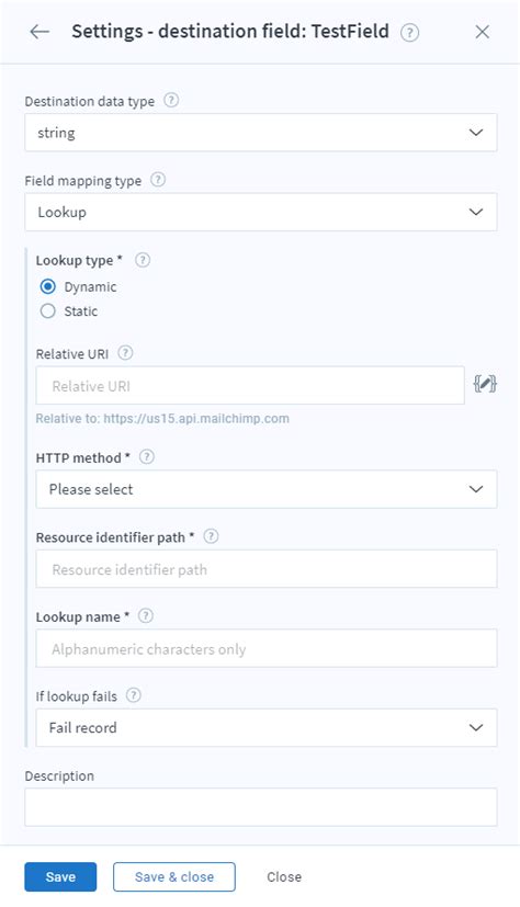 Mapper 20 Destination Field Settings Celigo Help Center