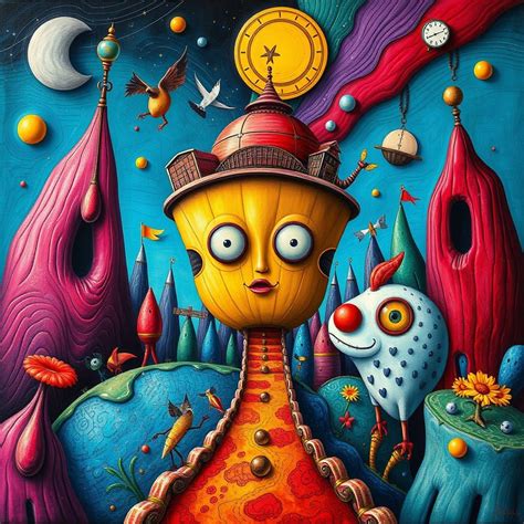 Funny World Playful Surrealist Dream World In Whimsical Co