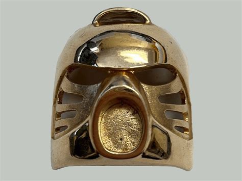 Rare 14 Karat Gold Kanohi Hau Mask From Legos Now Discontinued
